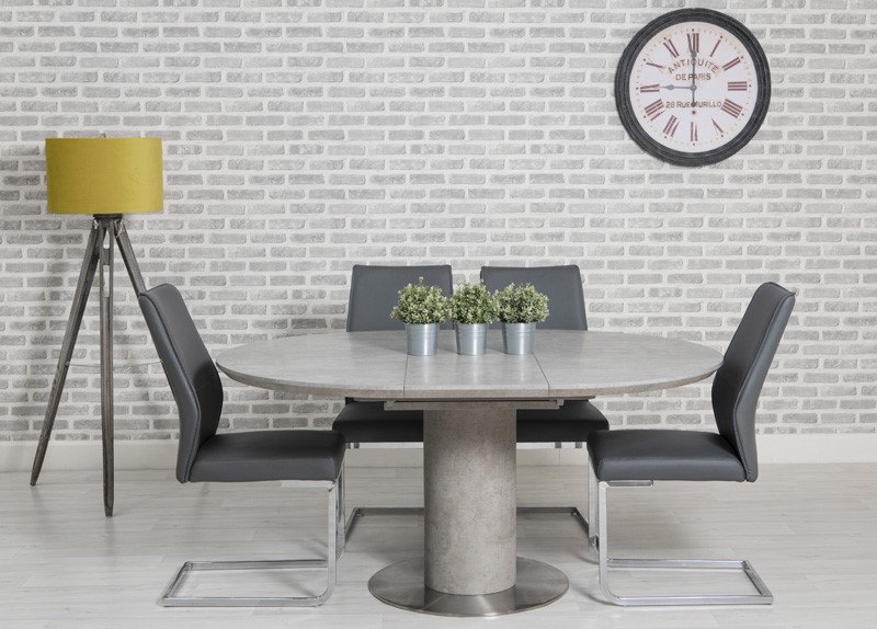 Delta Round Extending Dining Table – Brighton Bed Centre